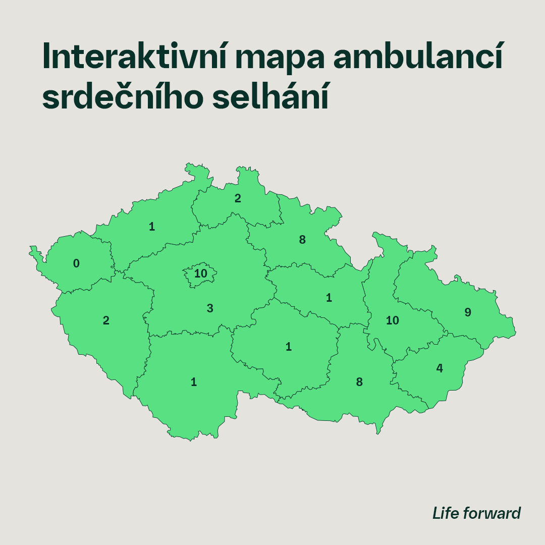 Nová mapa ambulancí srdečního selhání | Boehringer Ingelheim CZ