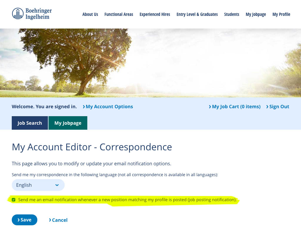 Online application | Boehringer Ingelheim